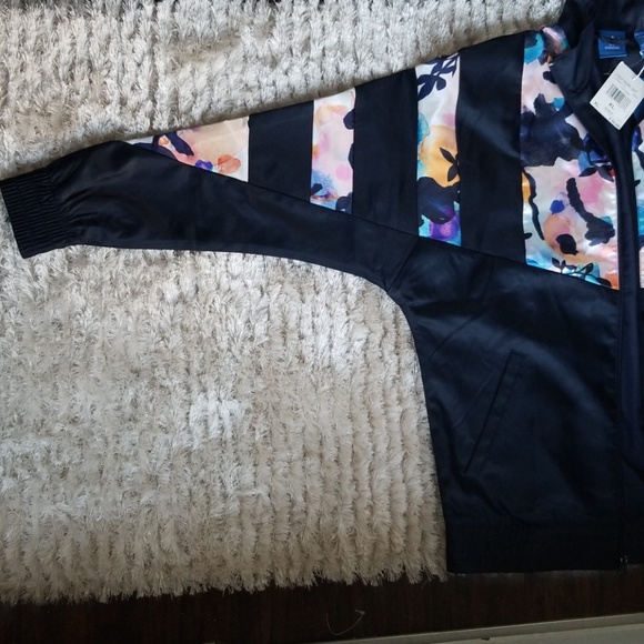 adidas | Jackets & Coats | Nwt Adidas Multi Color Print Zip Up Jacket ...